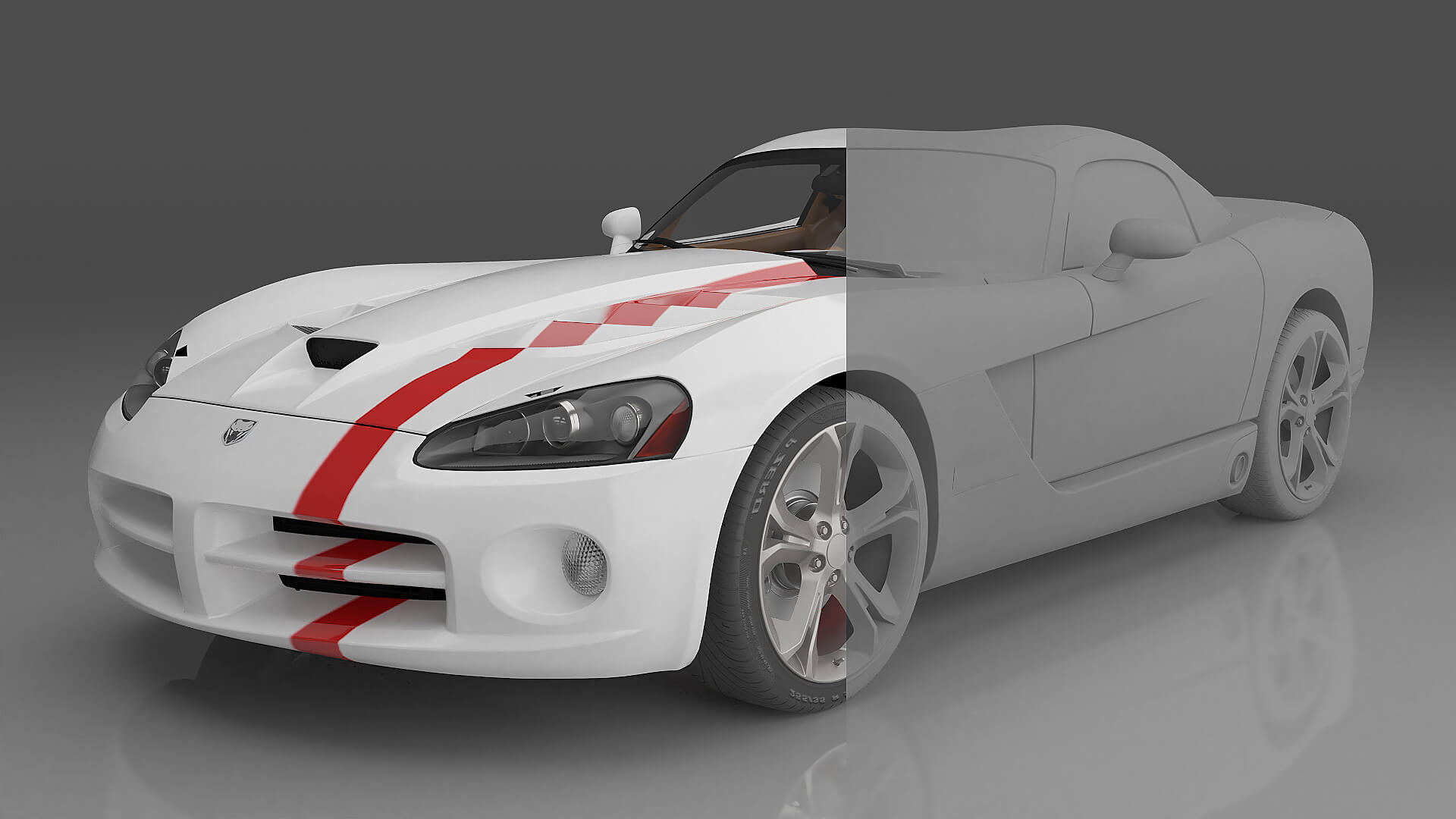 2008 Dodge Viper SRT10 - 3D Model by msasdt
