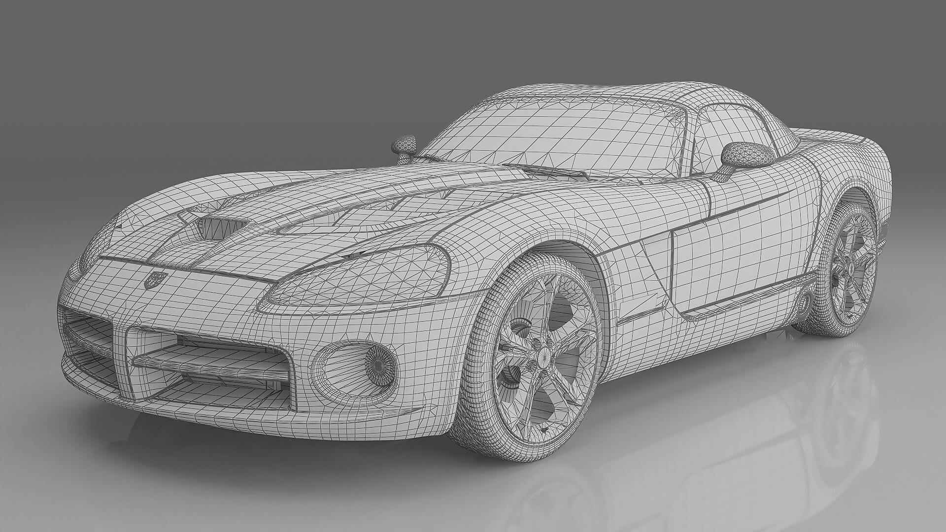 2008 Dodge Viper SRT10 - 3D Model by msasdt