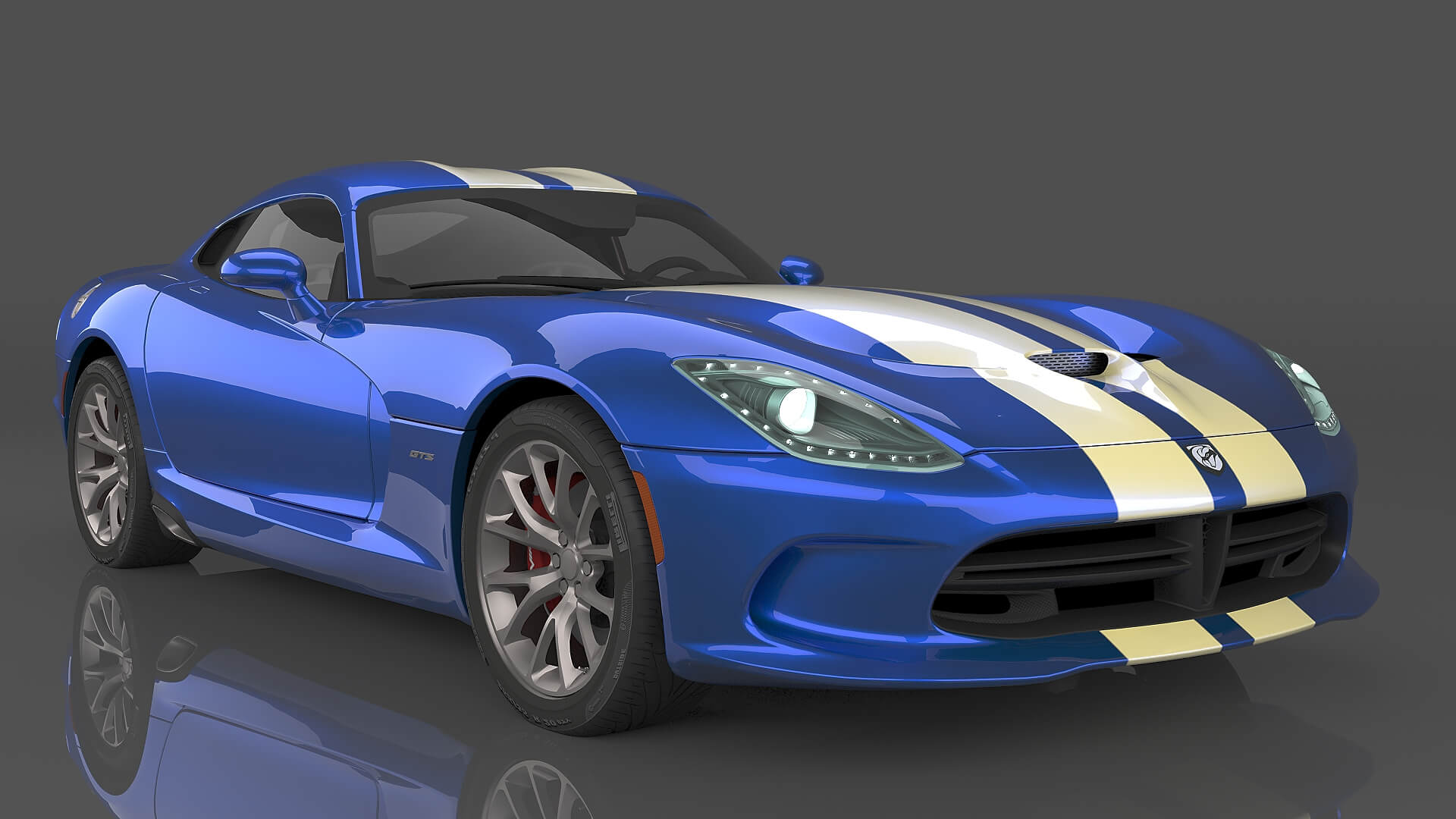 2013 Dodge Viper SRT GTS - 3D Model by msasdt