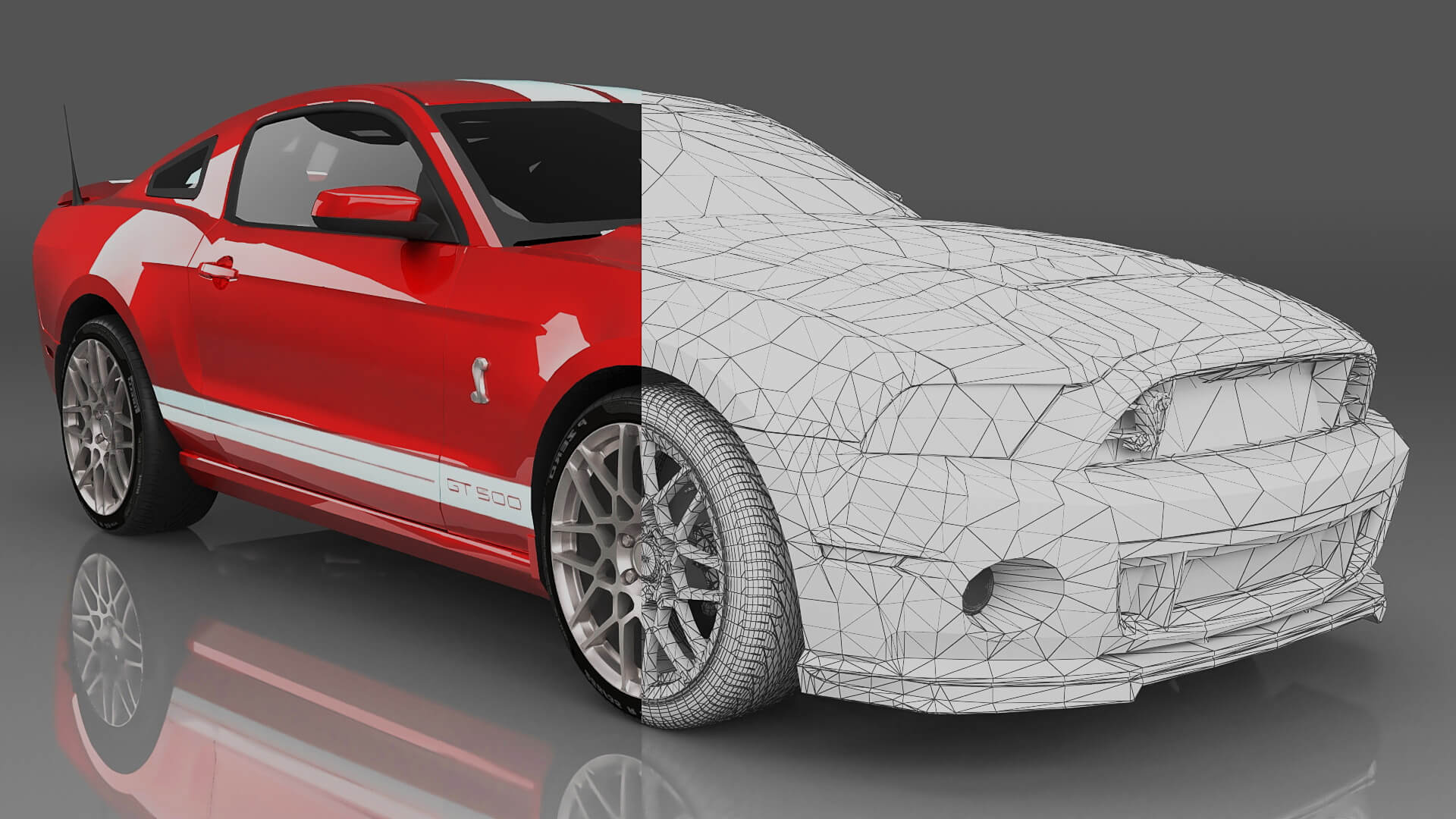 2013 Ford Shelby GT500 - 3D Model by msasdt