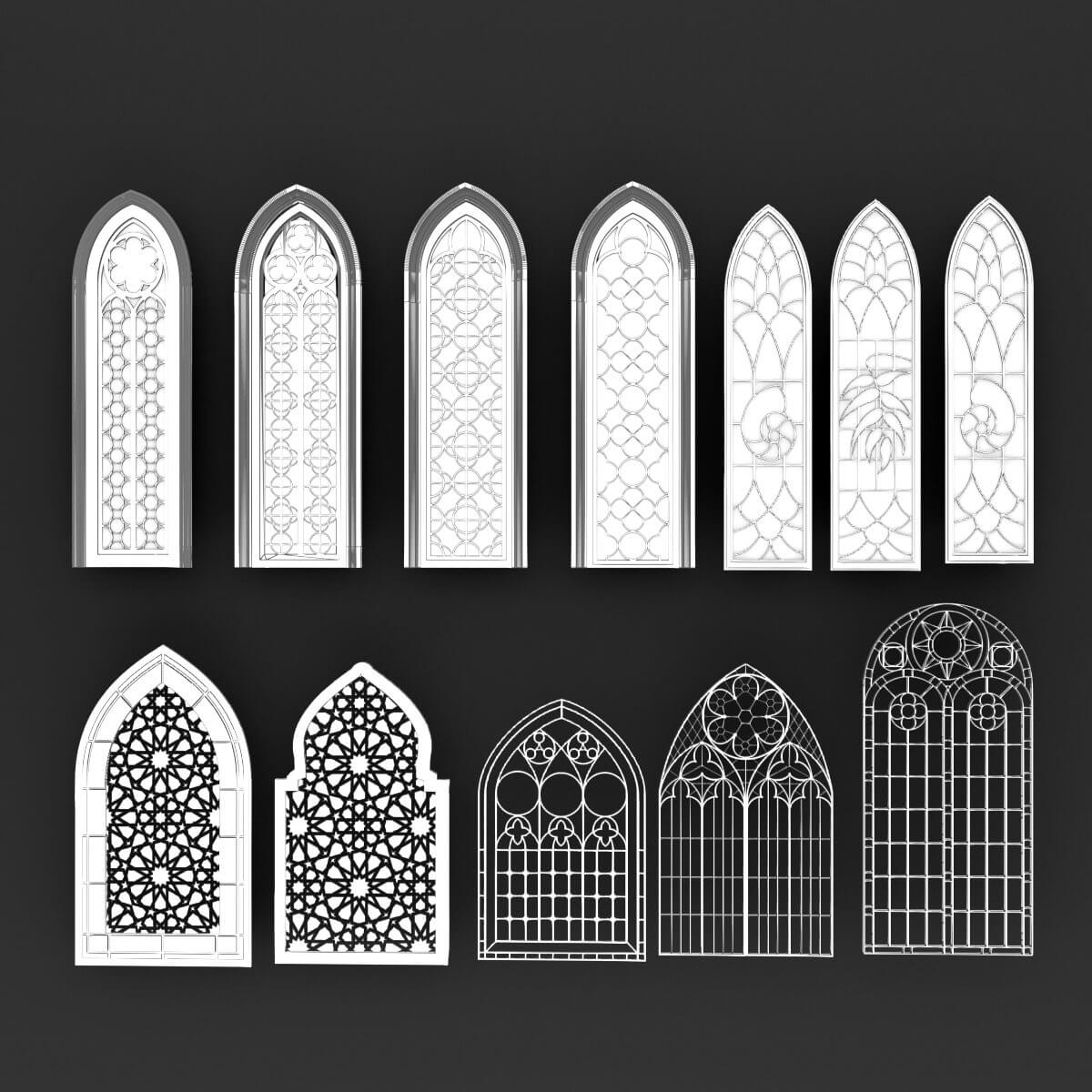 Arabic Windows - 3D Model by msasdt