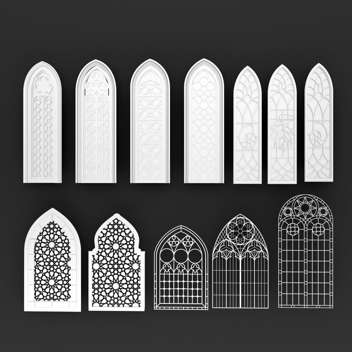 Arabic Windows - 3D Model by msasdt