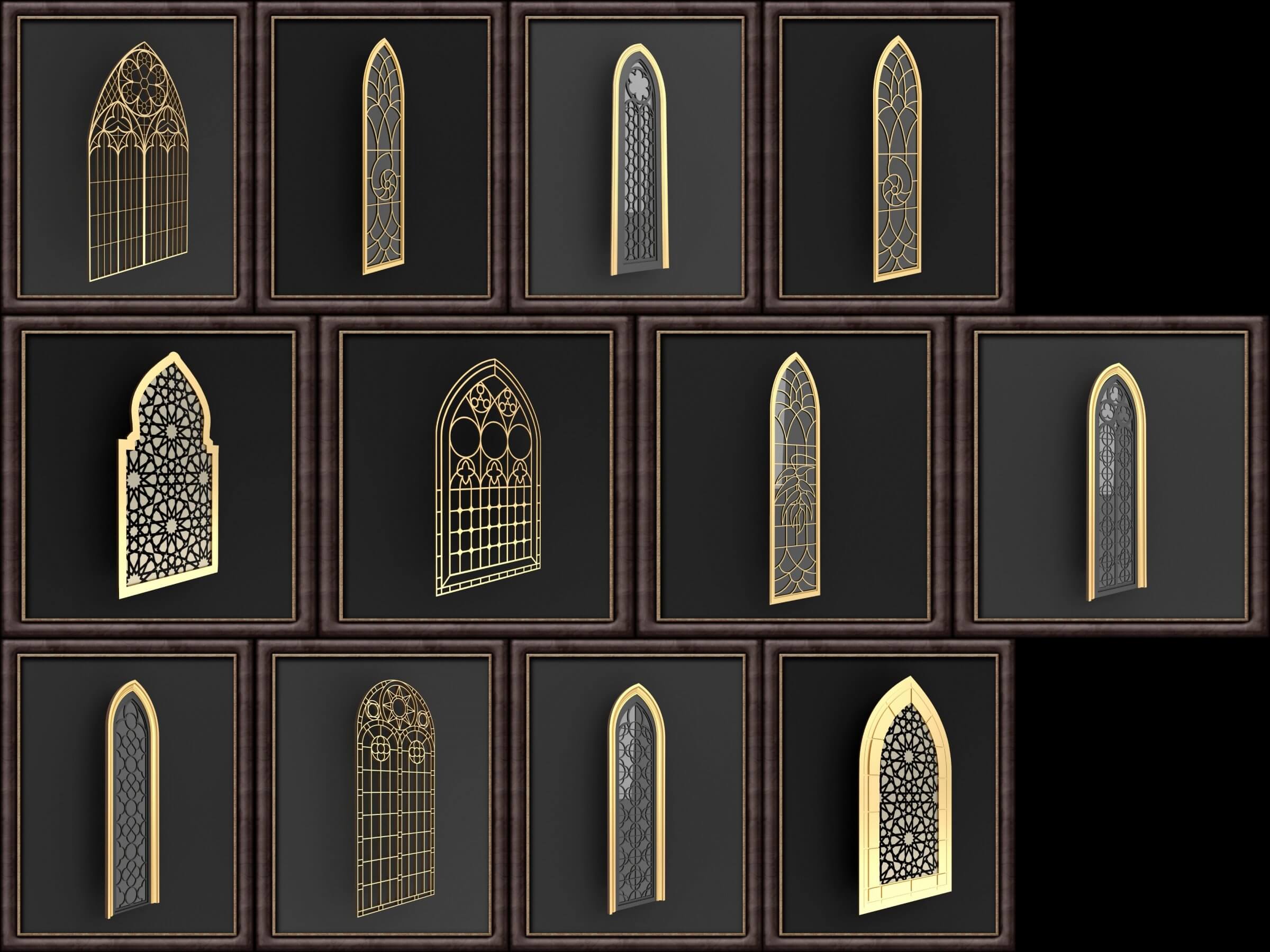 Arabic Windows - 3D Model by msasdt