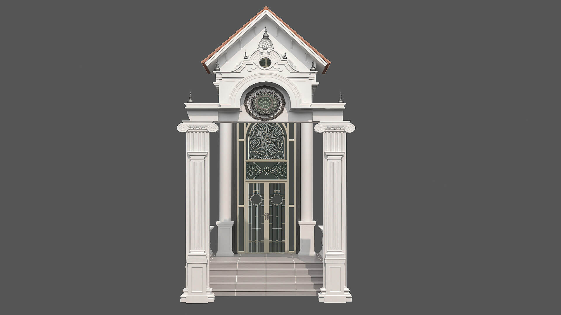 Classic Door Gate 1 - 3D Model by msasdt