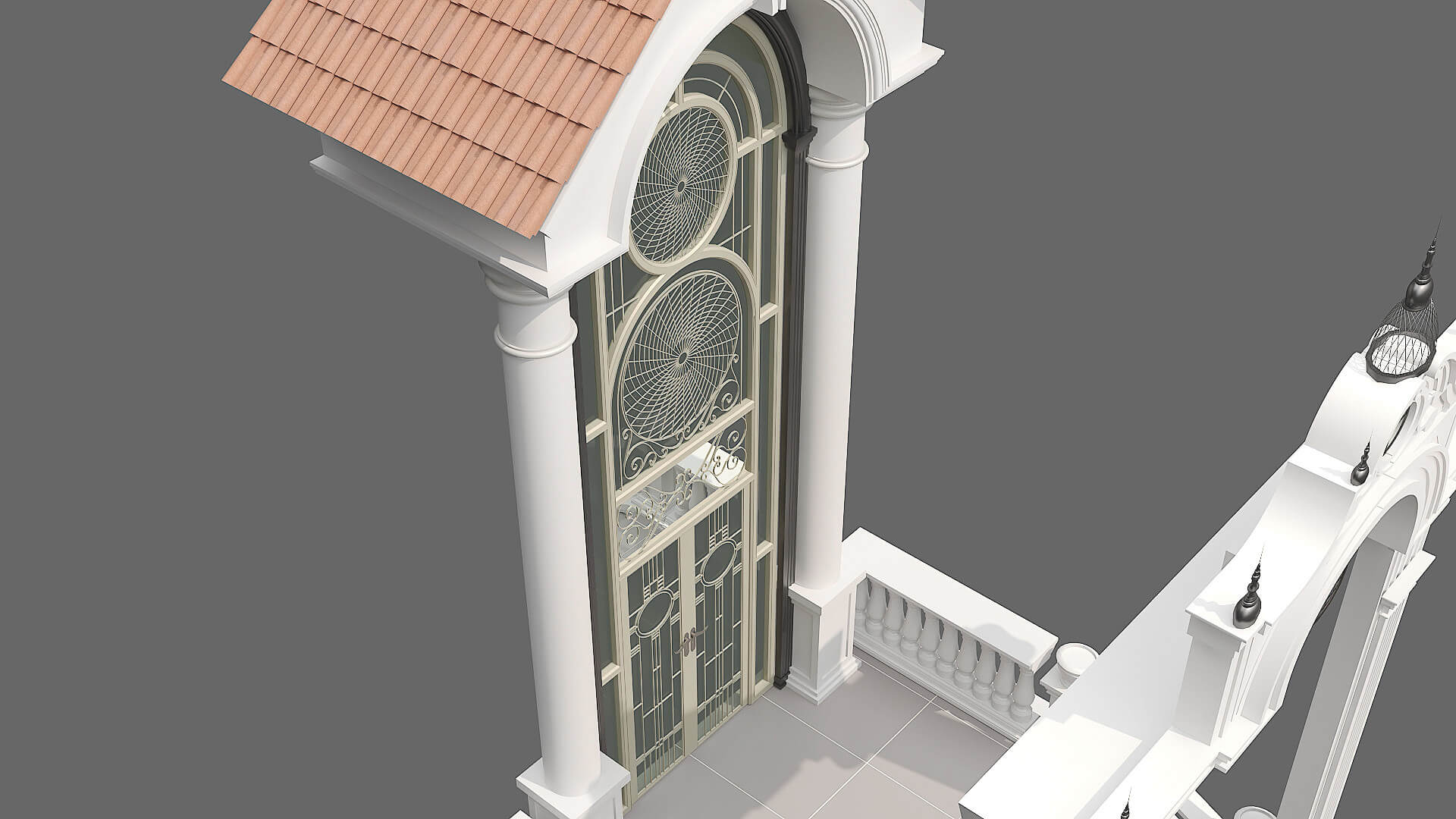 Classic Door Gate 1 - 3D Model by msasdt