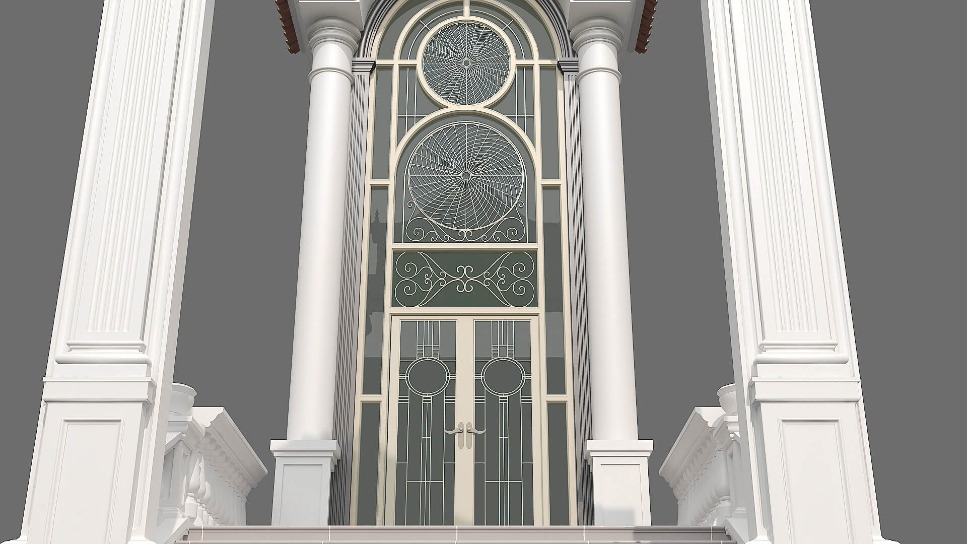 Classic Door Gate 1 - 3D Model by msasdt