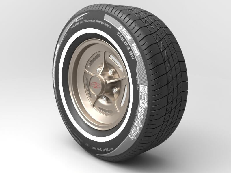 Classic Tire - 3D Model by msasdt