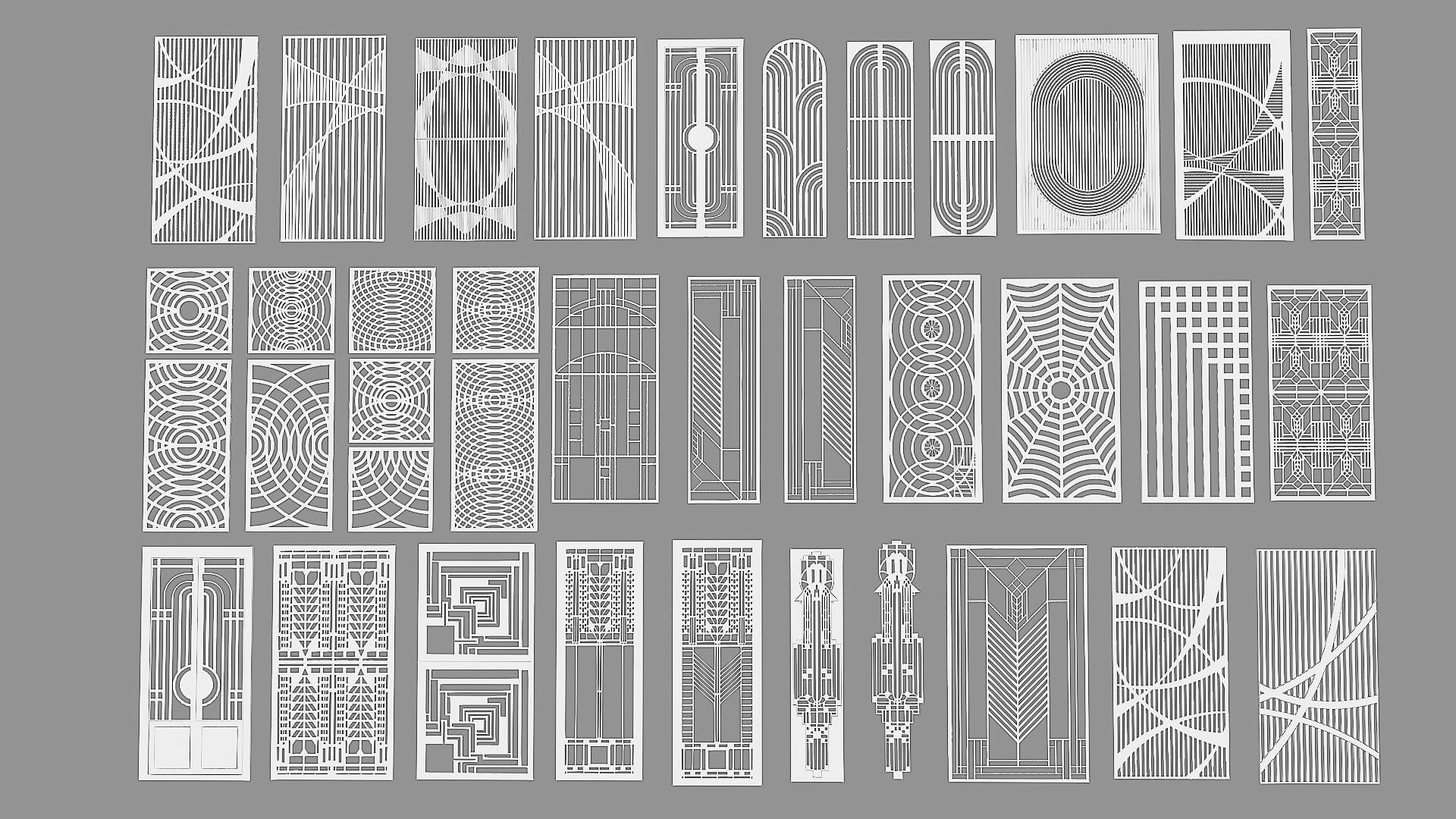 CNC Panel Mega Collections - 3D Model by msasdt