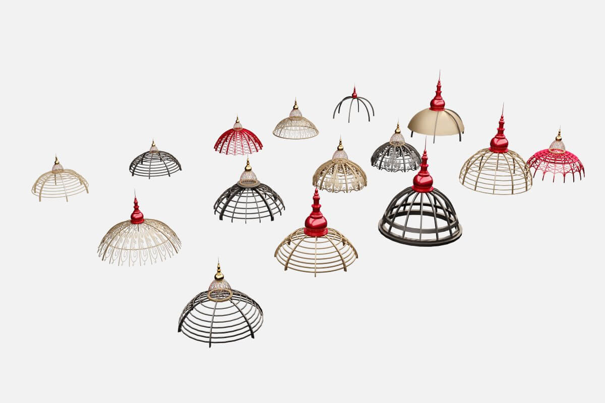 Decorative Dome Collections 2 - 3D Model by msasdt