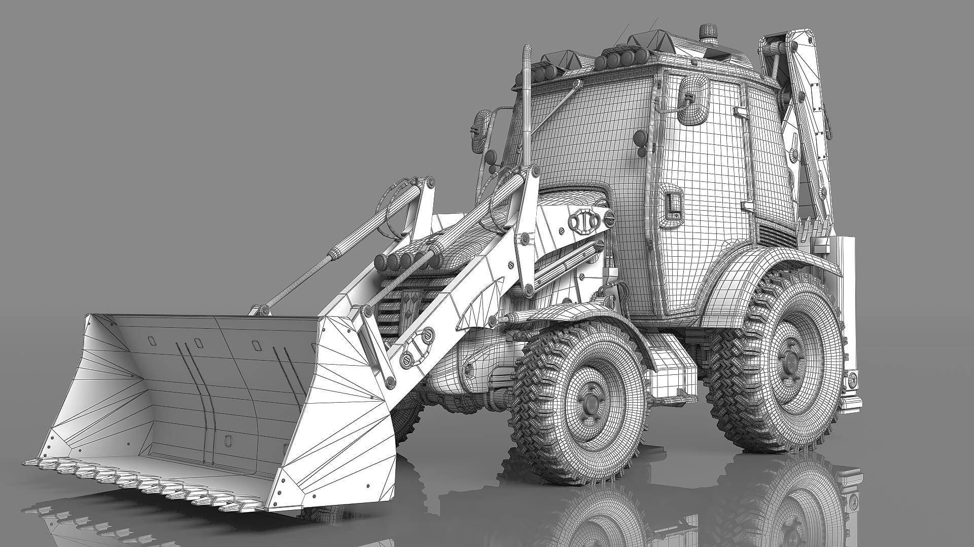 Dozer Loader - 3D Model by msasdt