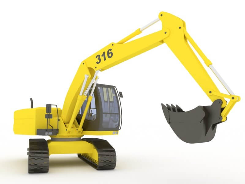 Excavator - 3D Model by msasdt