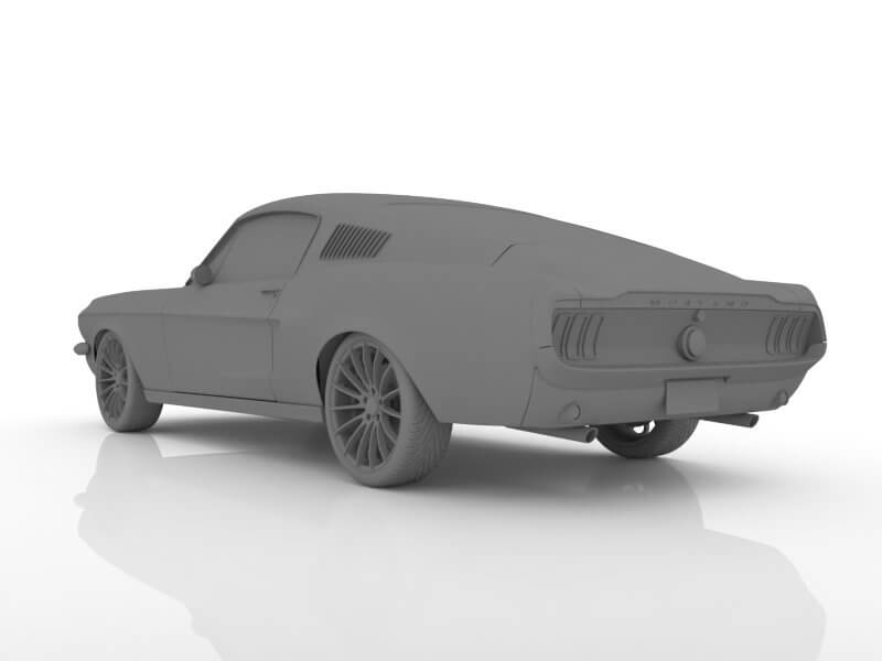 Ford Mustang 2 - 3D Model by msasdt