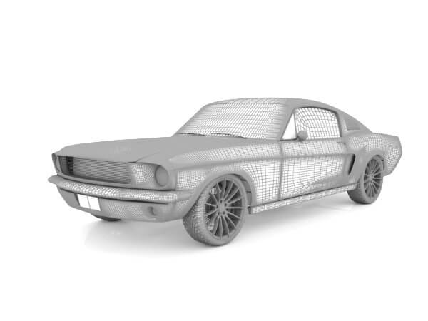 Ford Mustang 2 - 3D Model by msasdt
