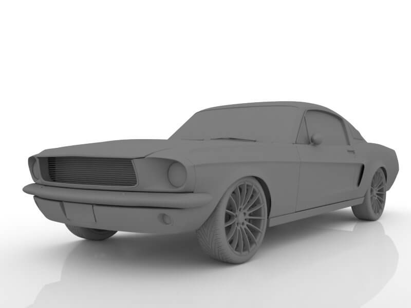 Ford Mustang - 3D Model by msasdt