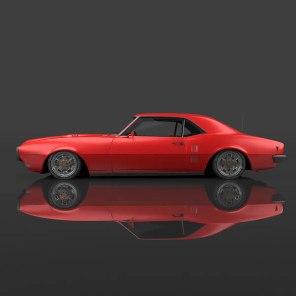 1969 Pontiac Firebird Trans Am 3D Render, Digital Art by msasdt