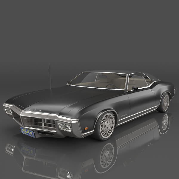 1969 Buick Riviera 3D Render, Digital Art by msasdt
