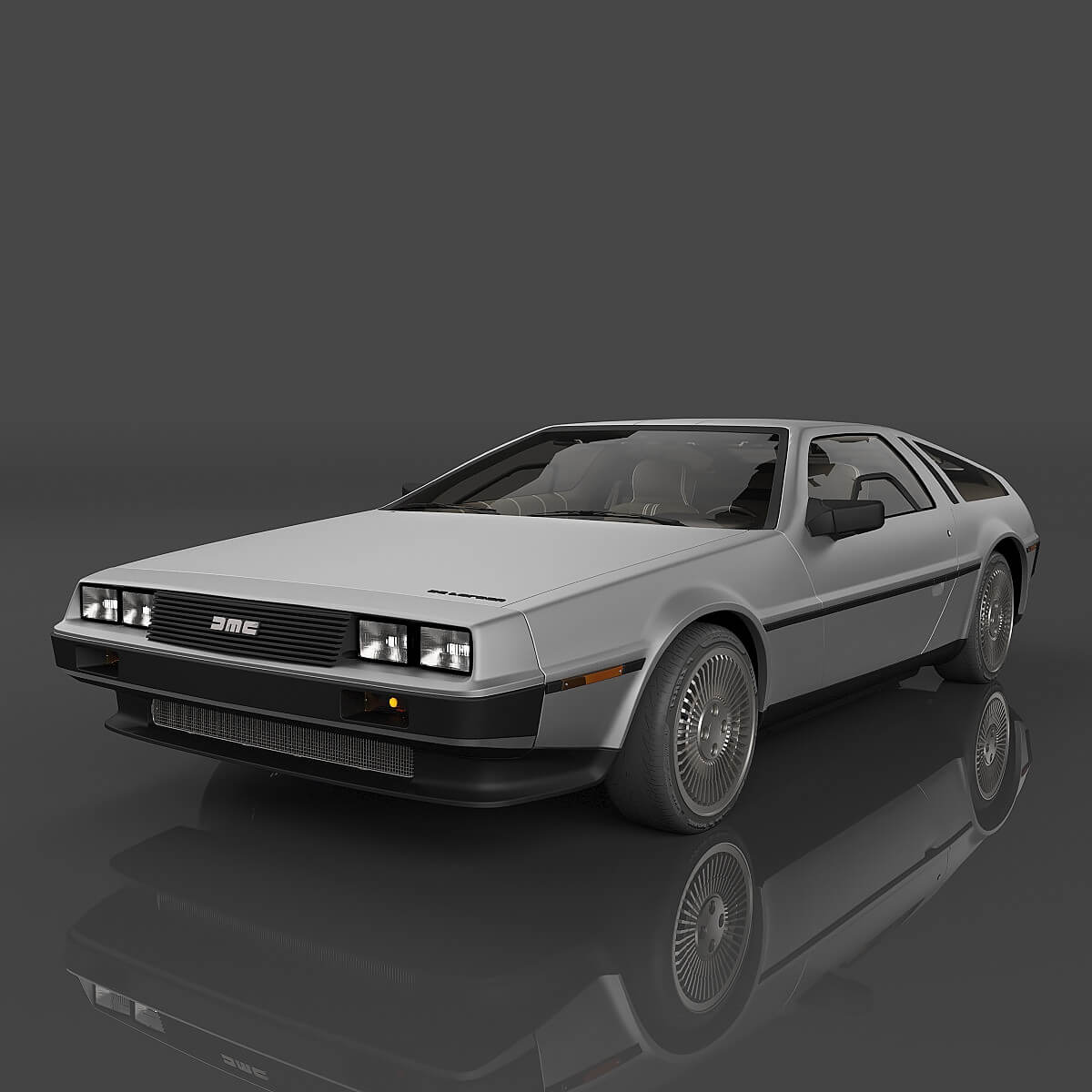 1982 DeLorean DMC 3D Render, Digital Art by msasdt