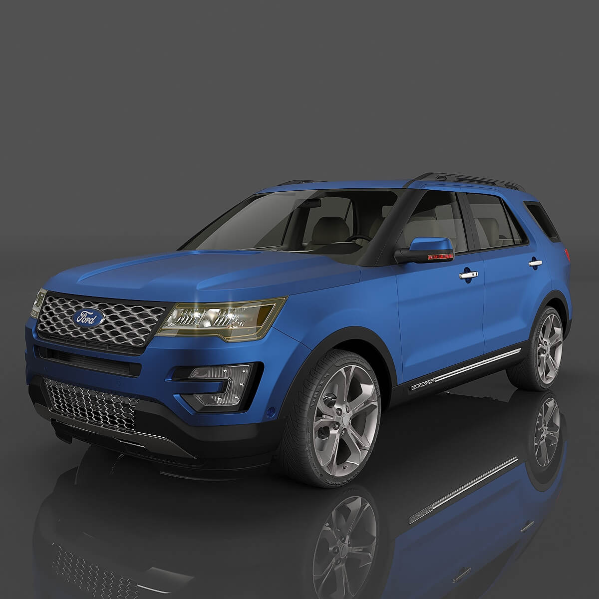 2016 Ford Explorer 3D Render, Digital Art by msasdt
