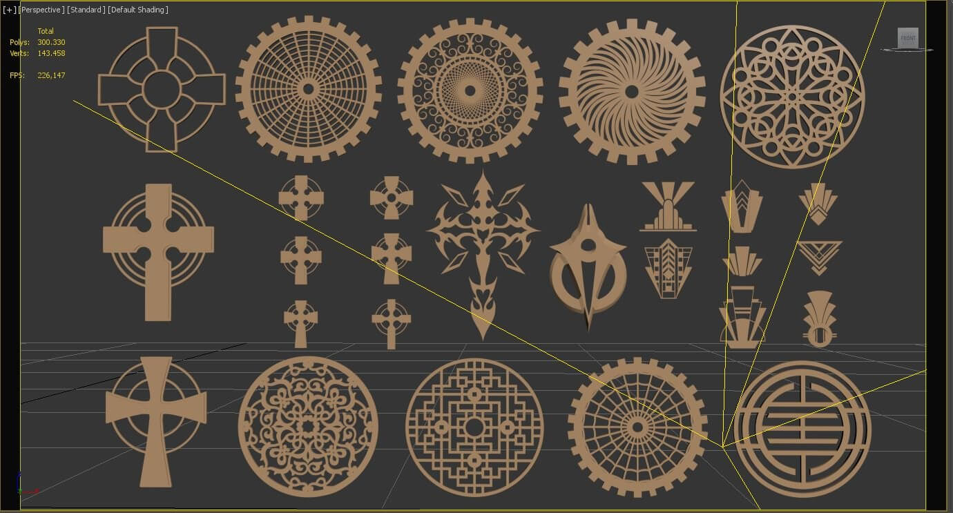 Mandala Collections 1 - 3D Model by msasdt
