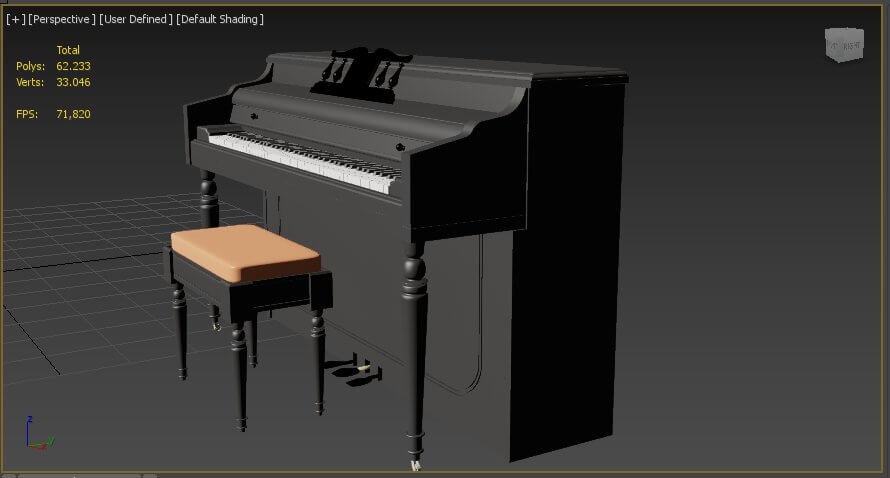 Piano - 3D Model by msasdt