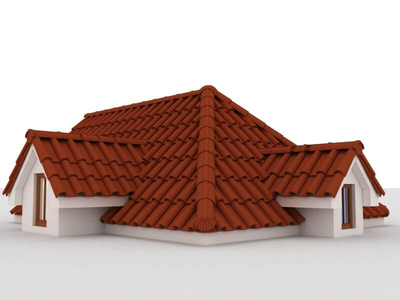 Real Roman Roof - 3D Model by msasdt