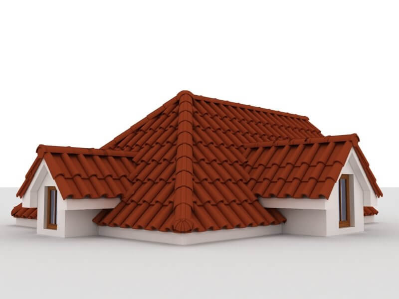 Real Roman Roof - 3D Model by msasdt