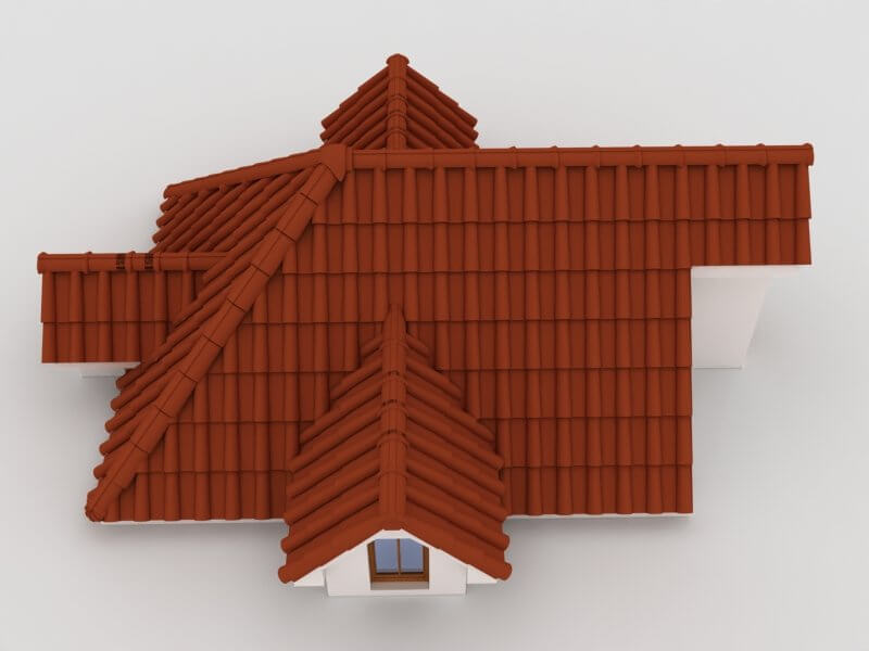 Real Roman Roof - 3D Model by msasdt