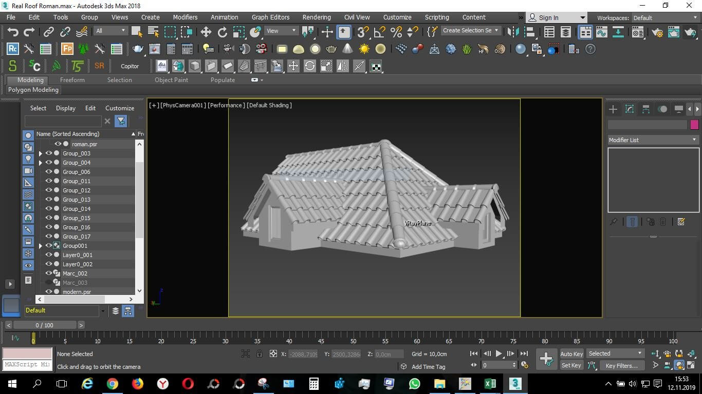 Real Roman Roof - 3D Model by msasdt