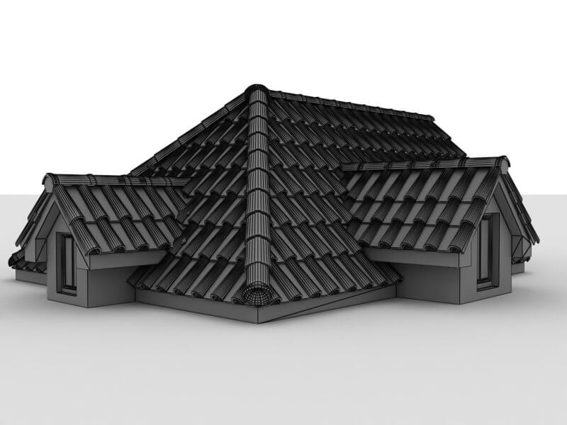 Real Roman Roof - 3D Model by msasdt