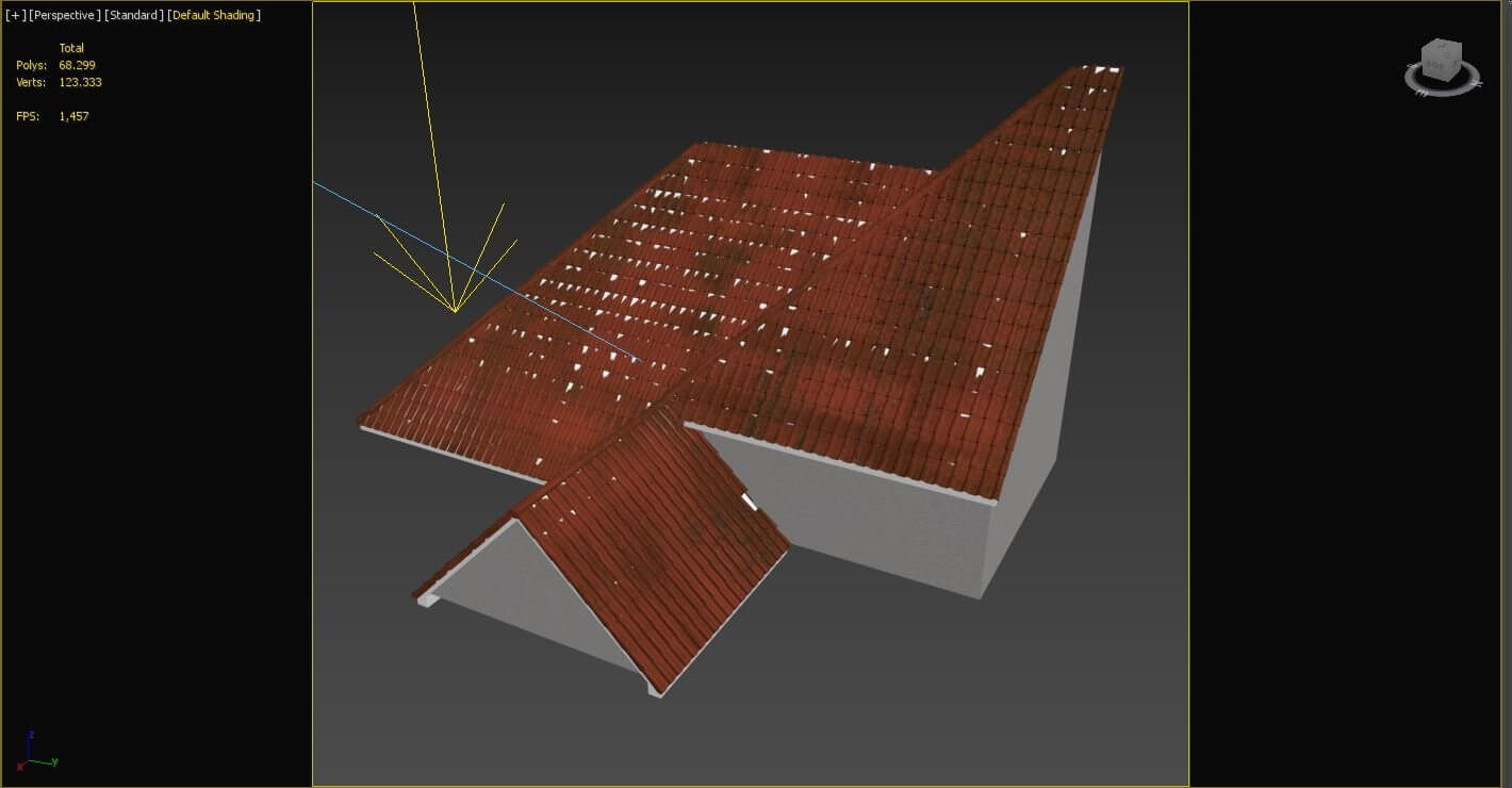 Realistic Roof 21 - 3D Model by msasdt