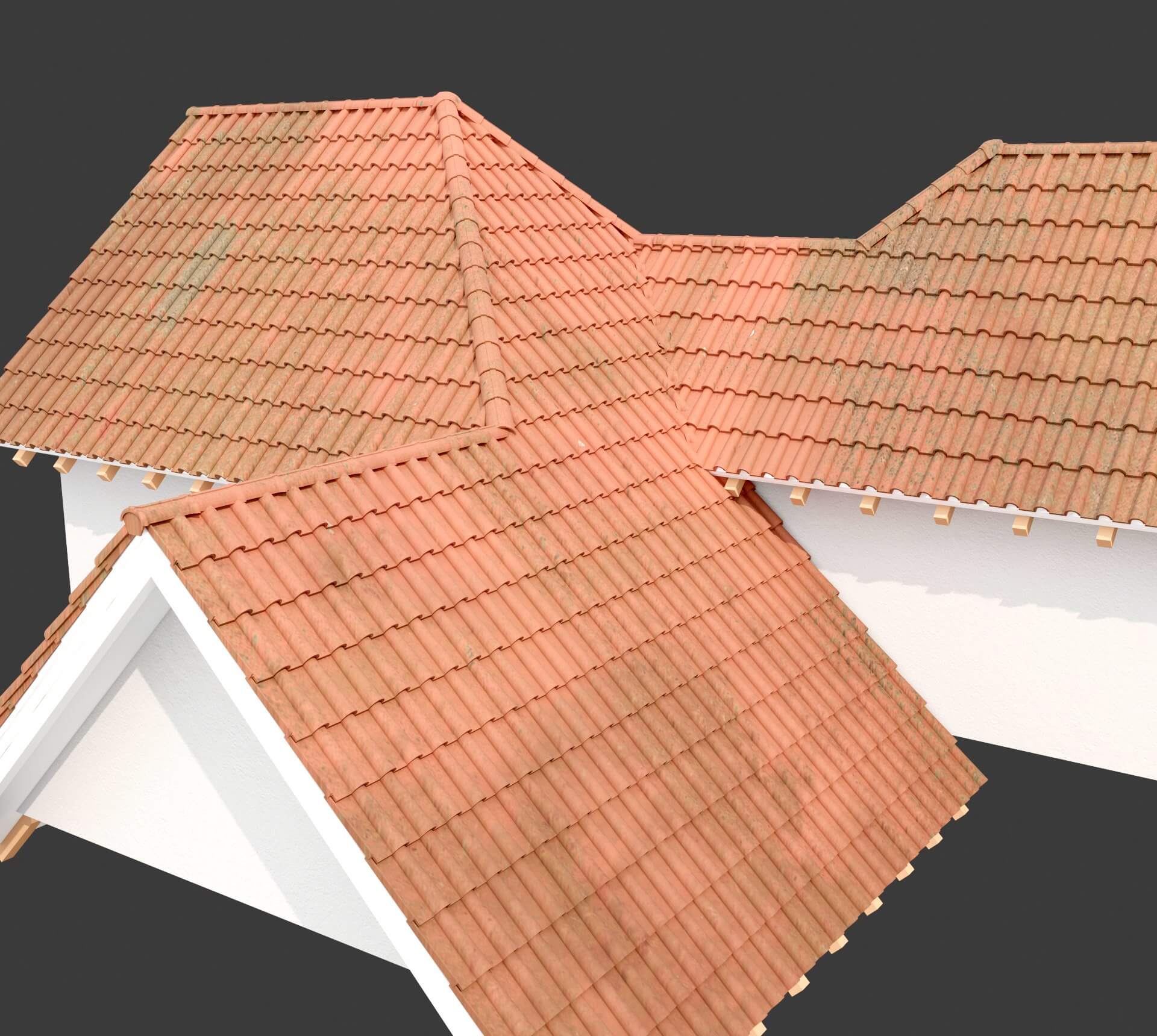 Realistic Roof 32 - 3D Model by msasdt