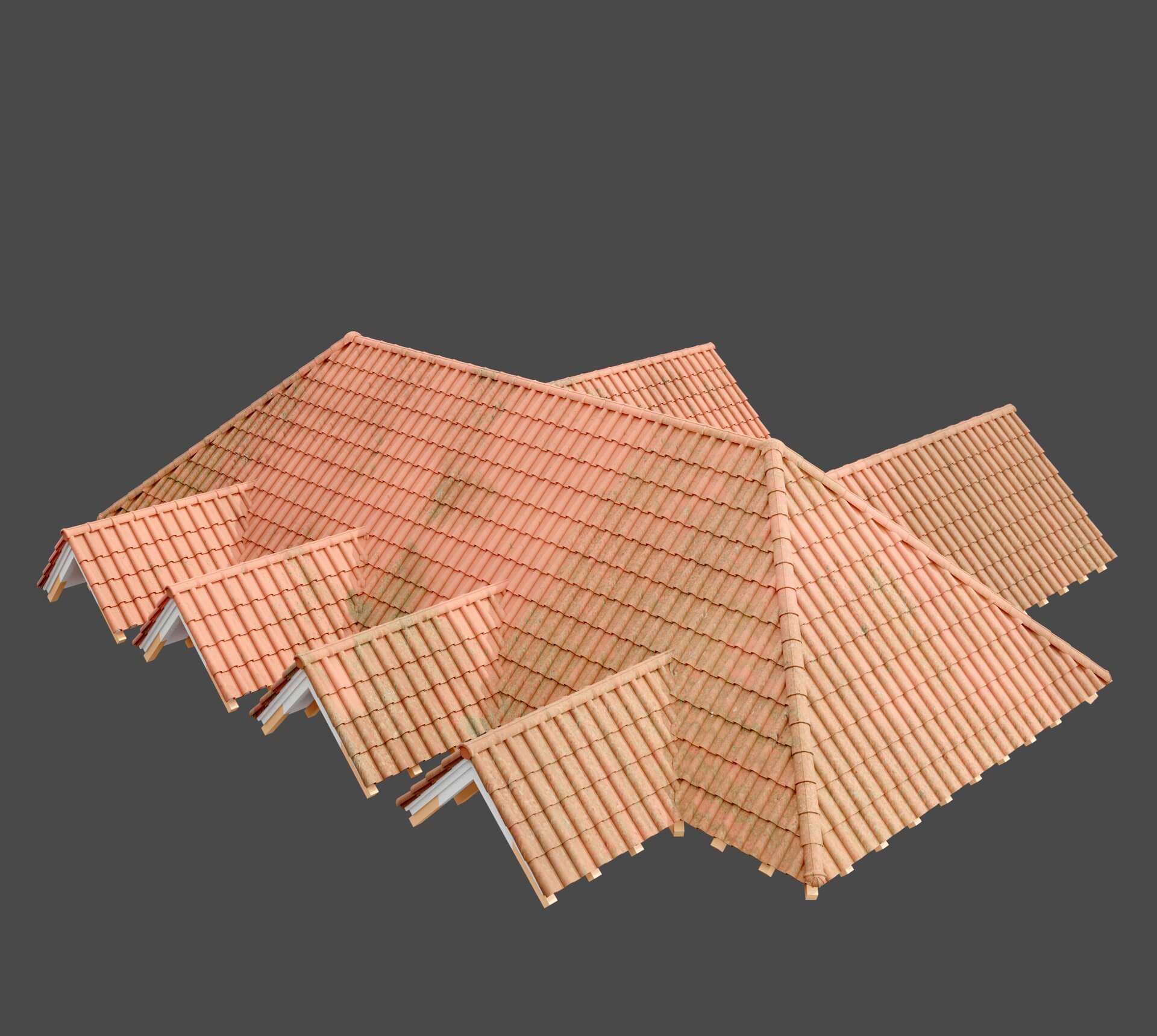 Realistic Roof 34 - 3D Model by msasdt