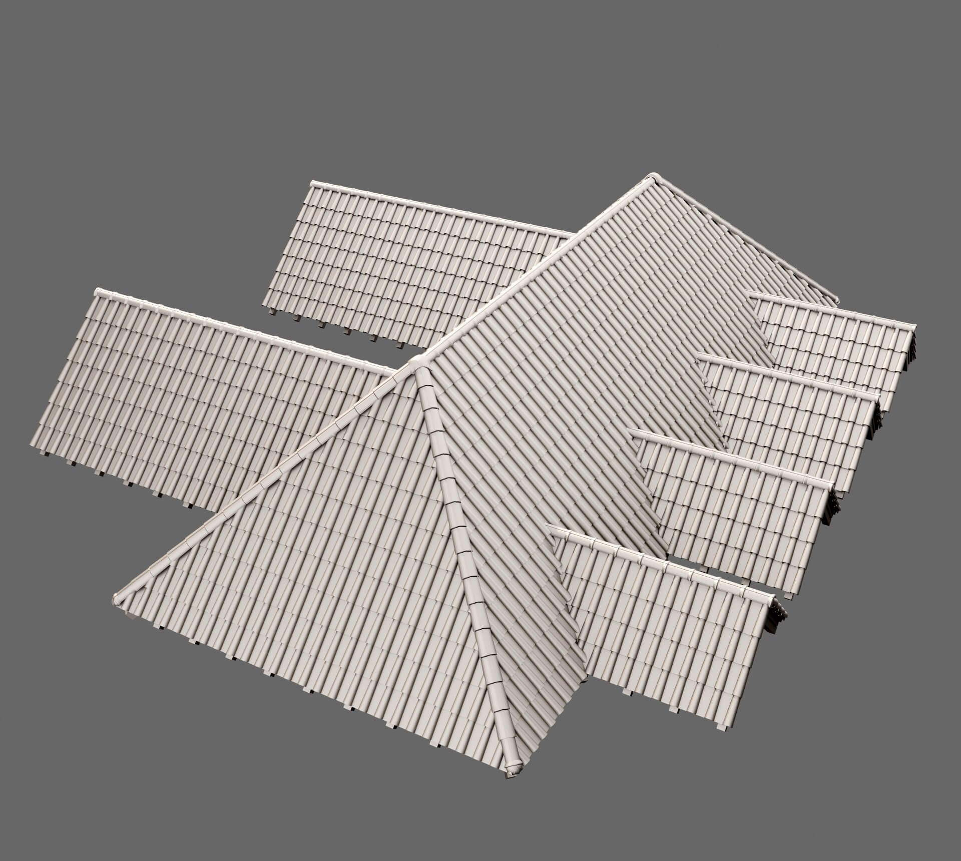 Realistic Roof 34 - 3D Model by msasdt