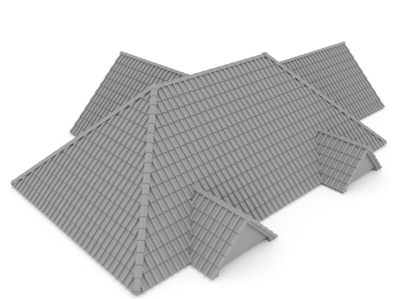 Roof Shingles 6 - 3D Model by msasdt
