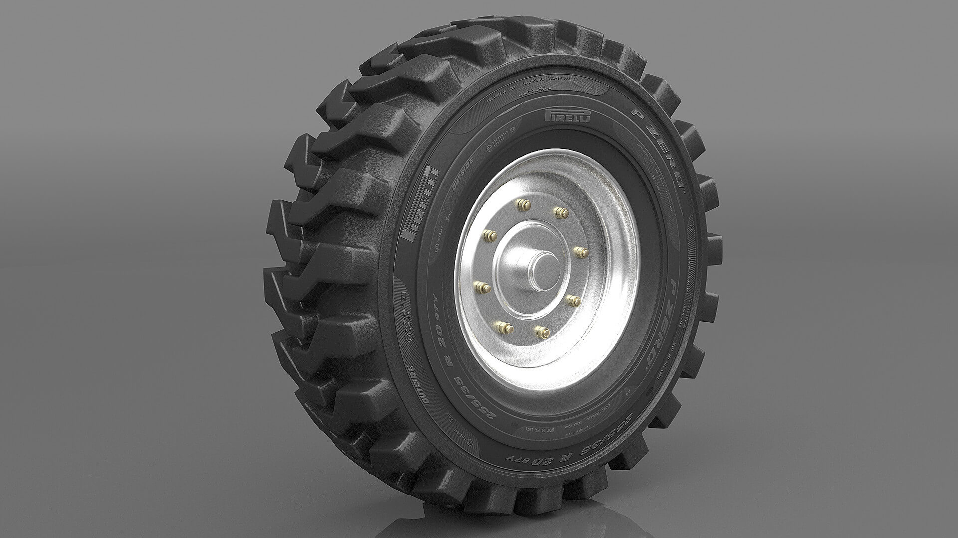 Truck Tire 2 - 3D Model by msasdt