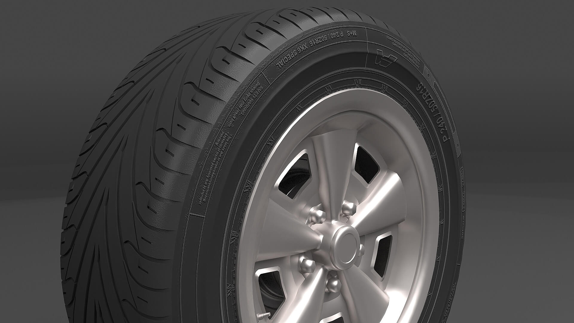 Wheel Tire 10 - 3D Model by msasdt