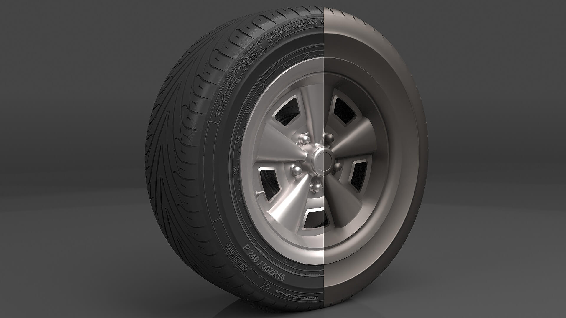 Wheel Tire 10 - 3D Model by msasdt