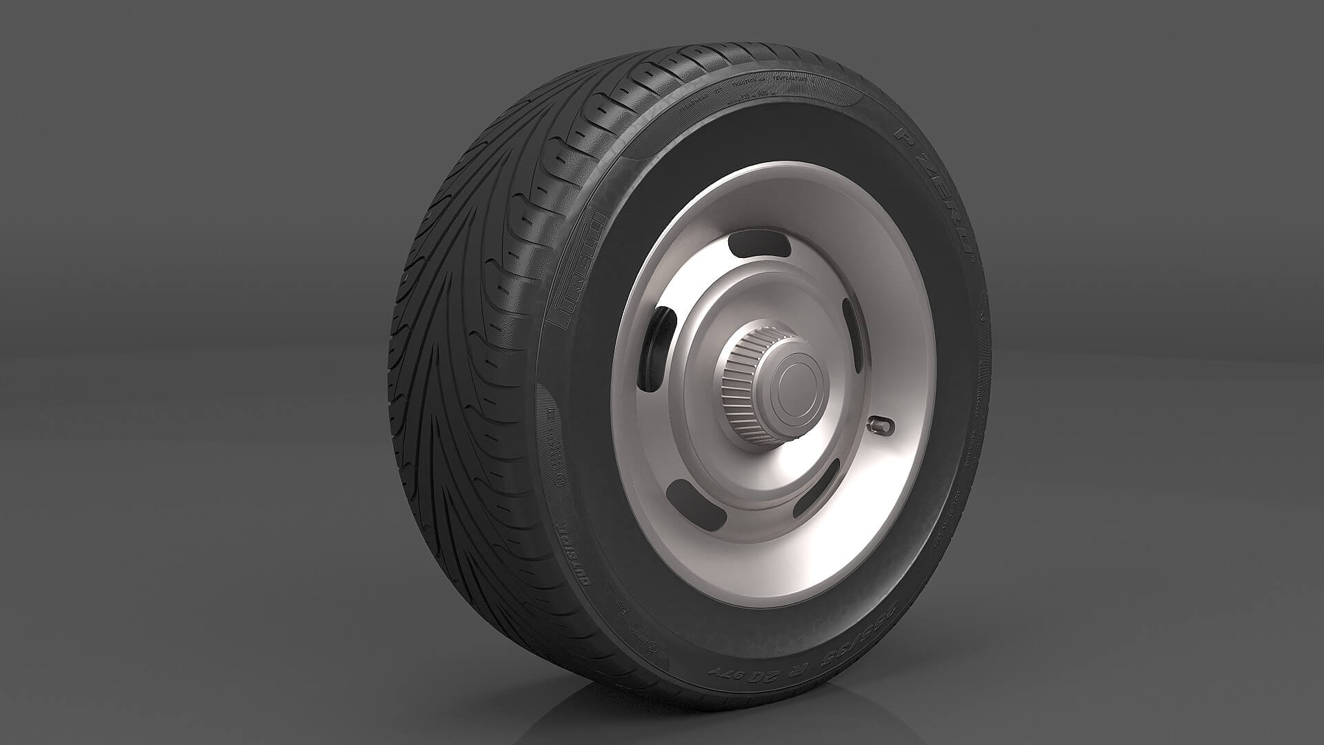 Wheel and Tire 5 - 3D Model by msasdt