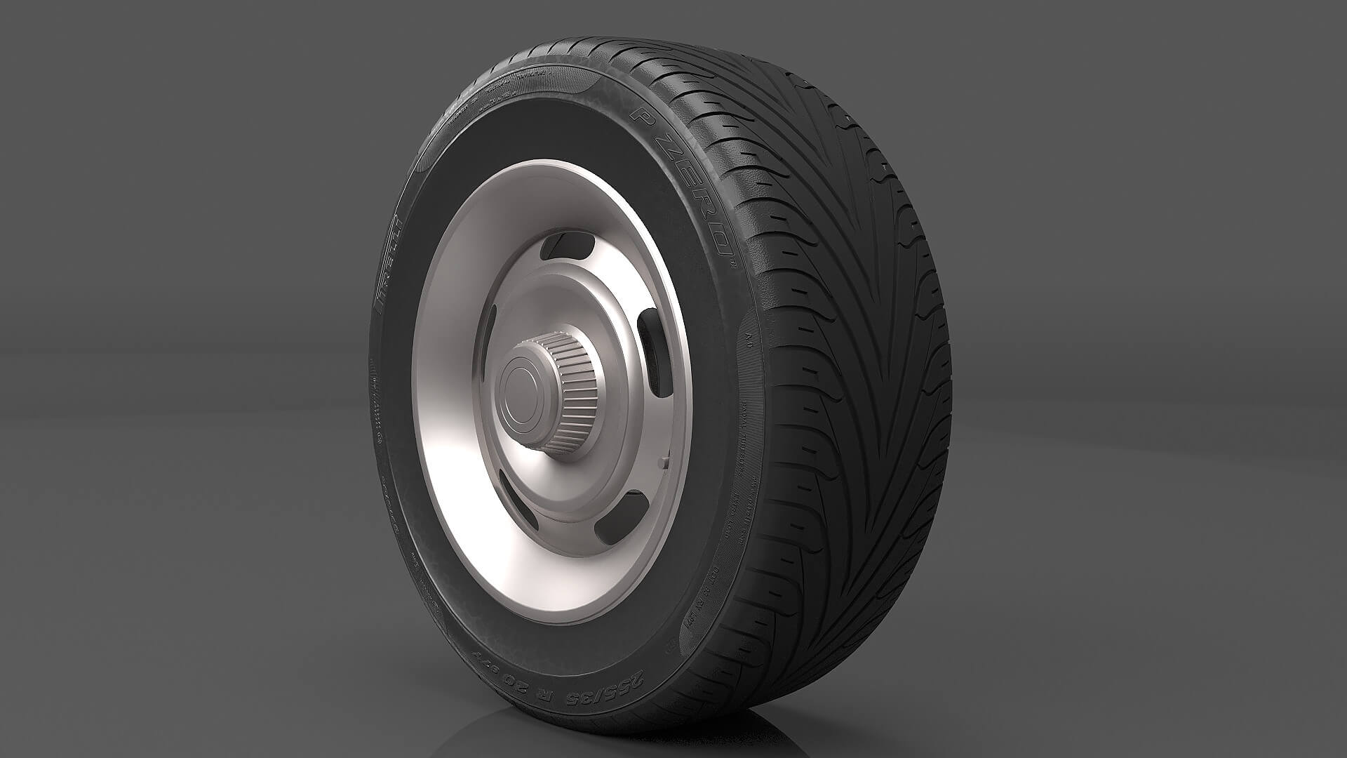 Wheel and Tire 5 - 3D Model by msasdt
