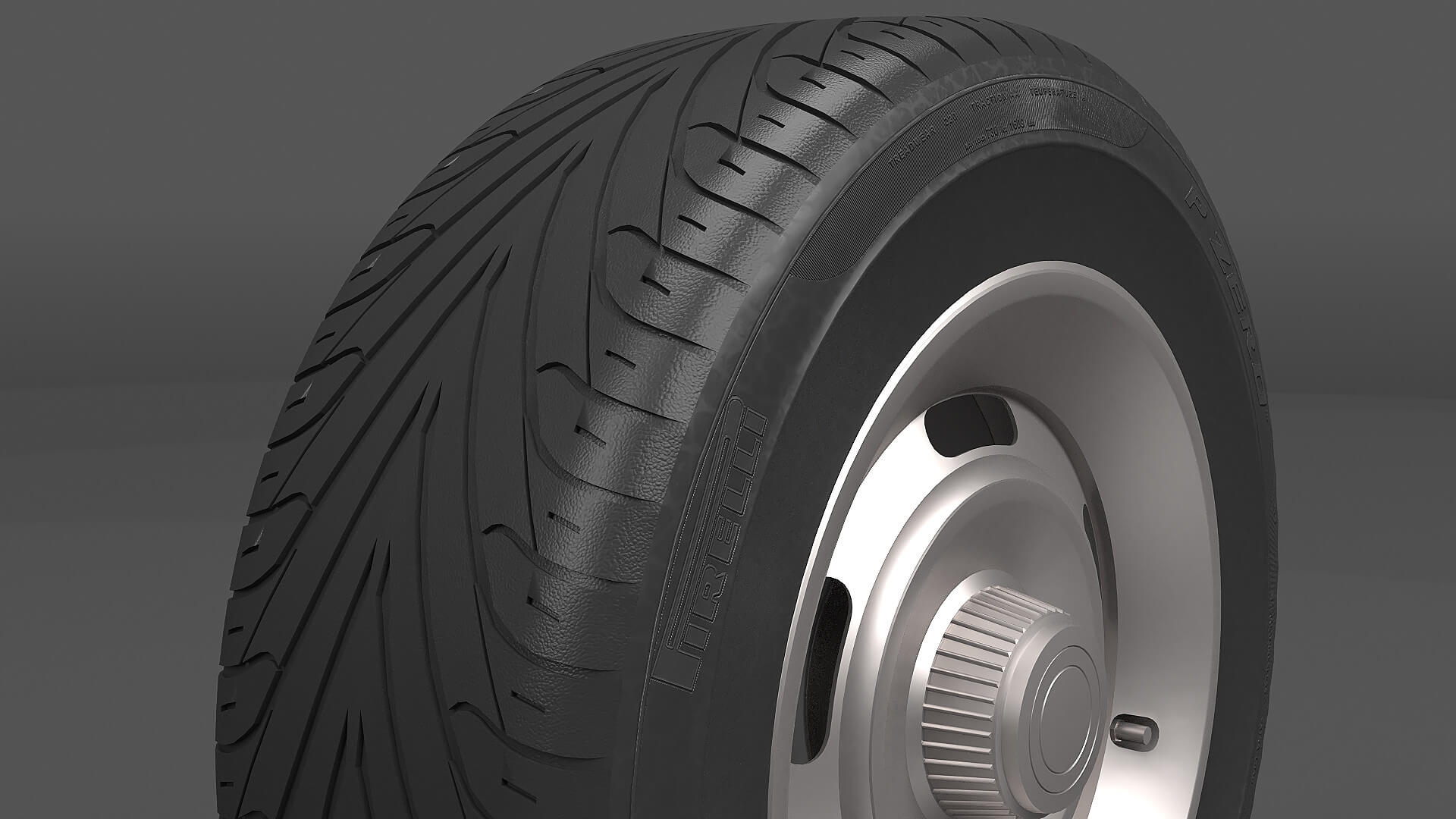Wheel and Tire 5 - 3D Model by msasdt