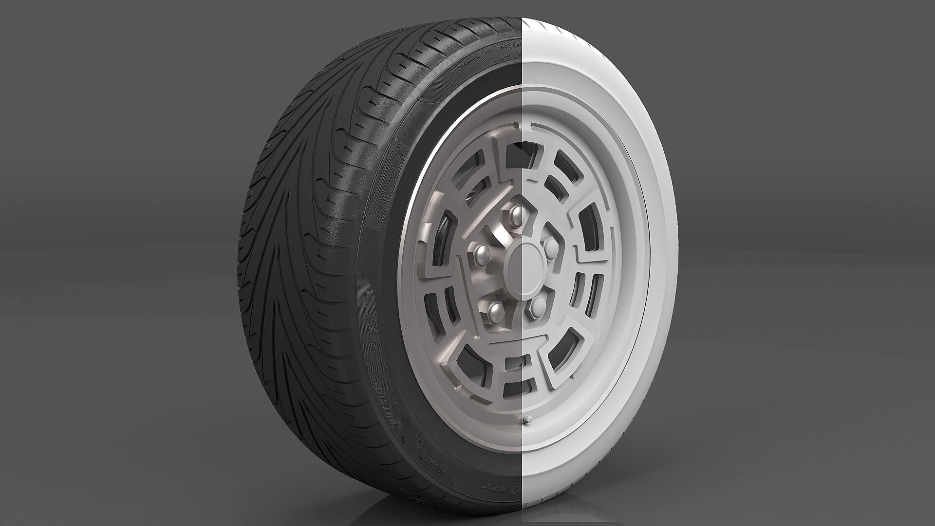 Wheel Tire 6 - 3D Model by msasdt