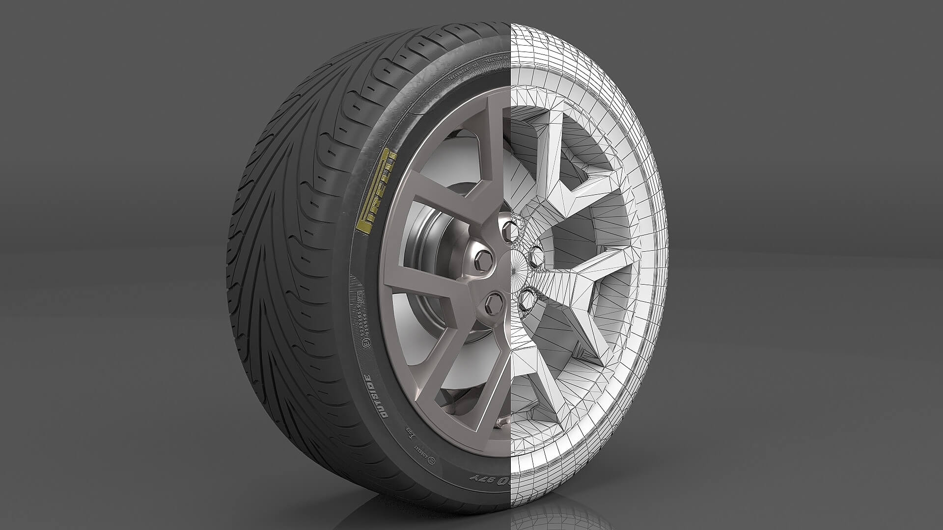 Wheel Tire 9 - 3D Model by msasdt