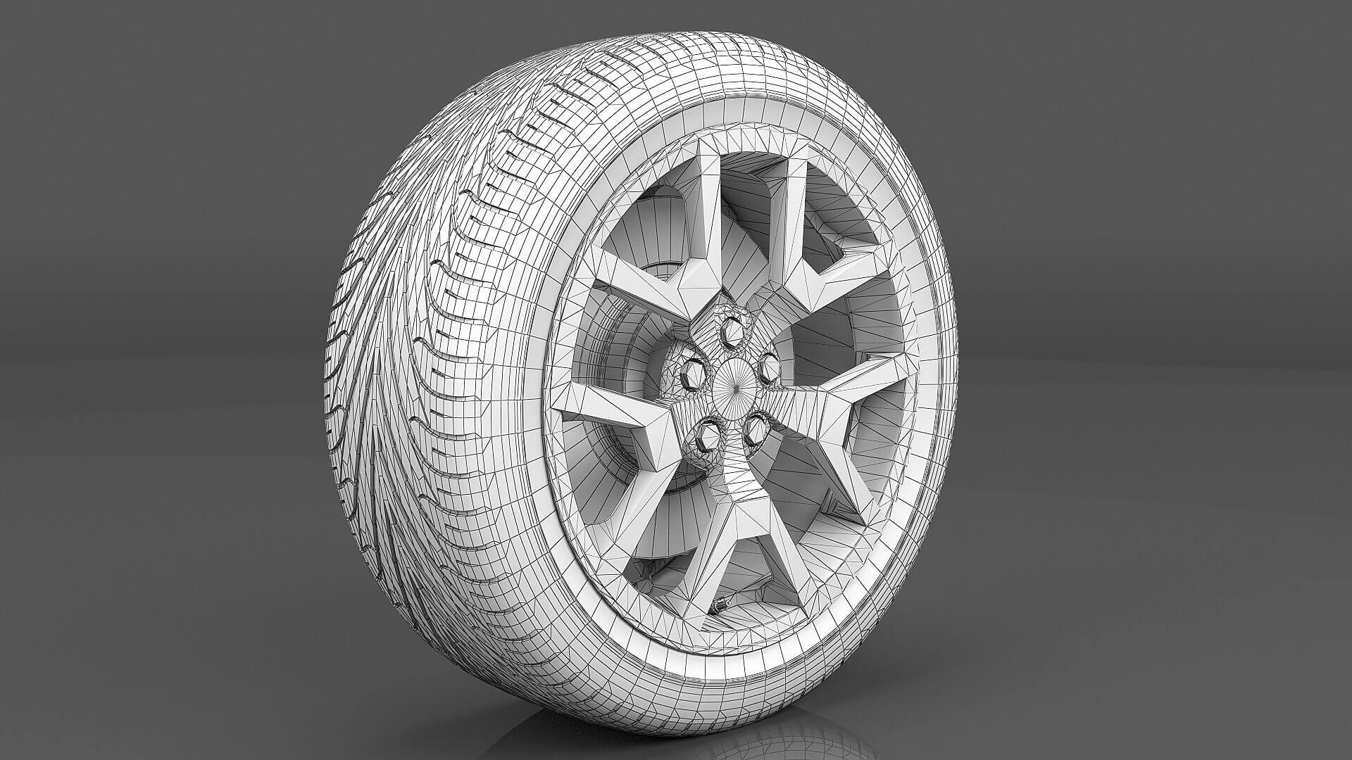 Wheel Tire 9 - 3D Model by msasdt