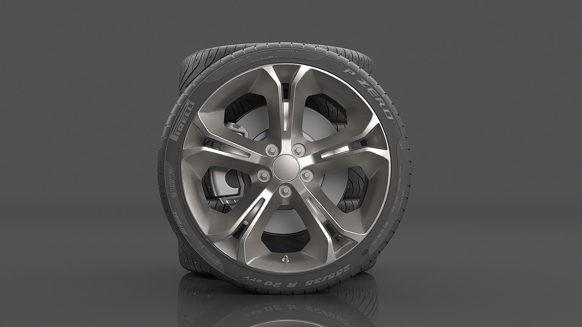 Wheel and Tire - 3D Model by msasdt