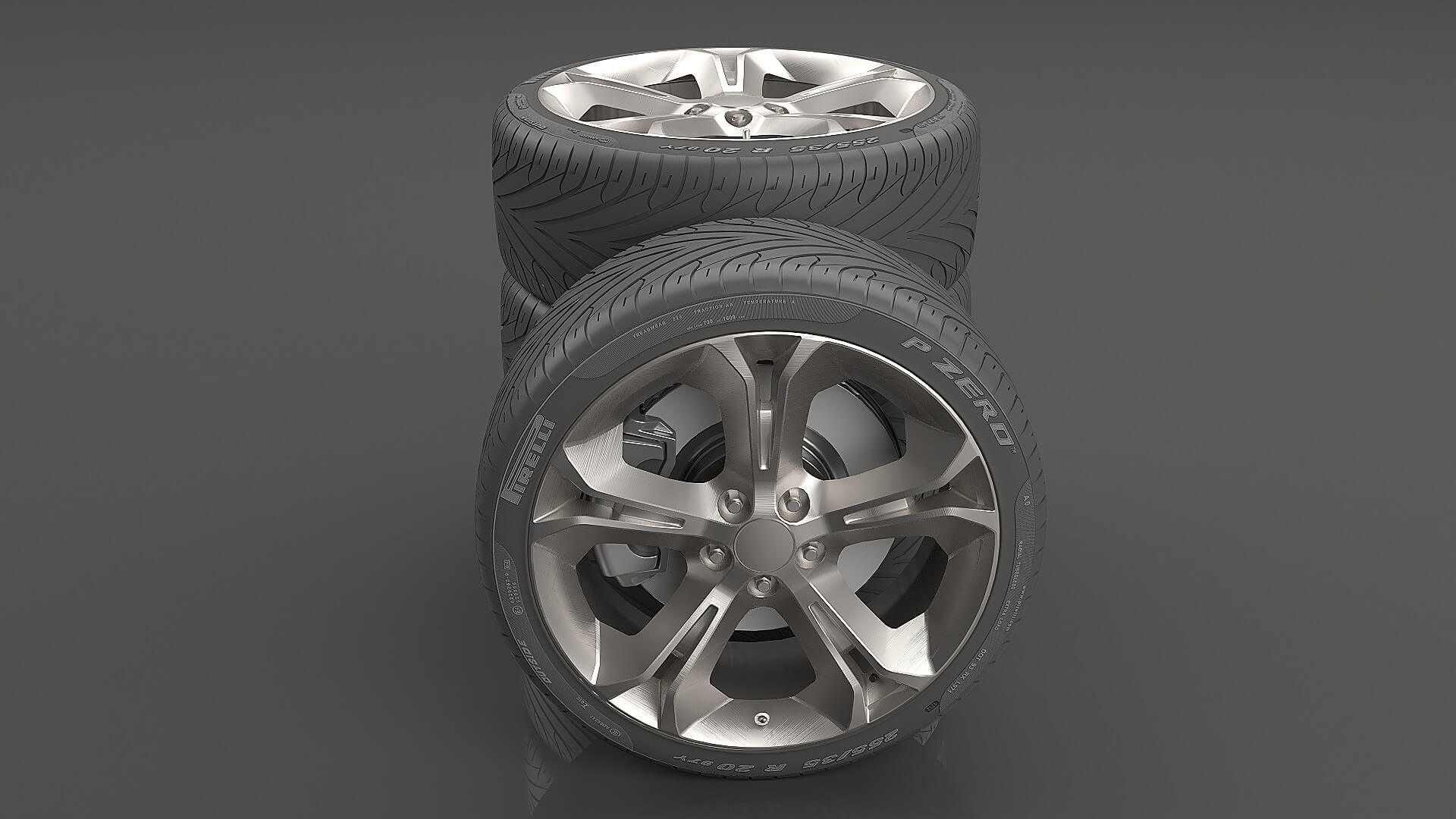 Wheel and Tire - 3D Model by msasdt