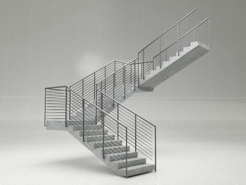 Stair - 3D Model by msasdt