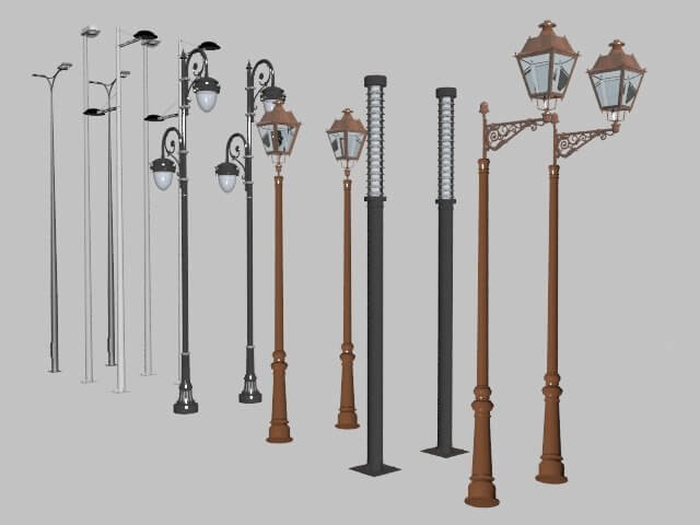 Street Light Collections - 3D Model by msasdt