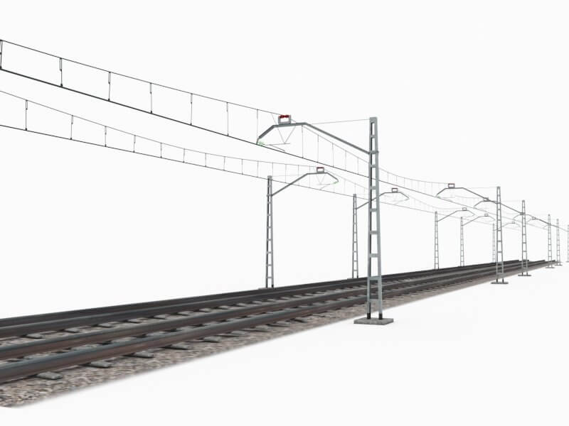 Train Rail - 3D Model by msasdt