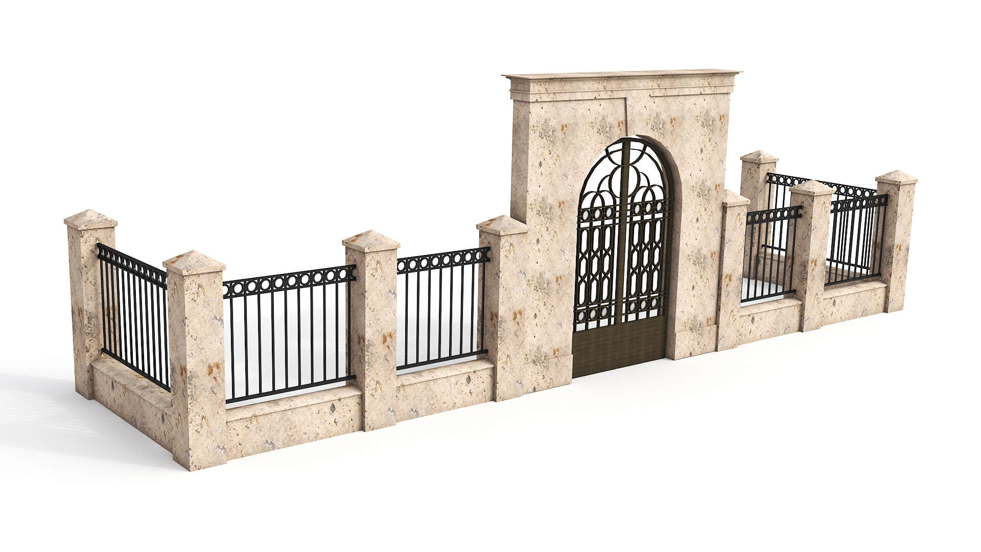 Wood Garden Gate - 3D Model by msasdt