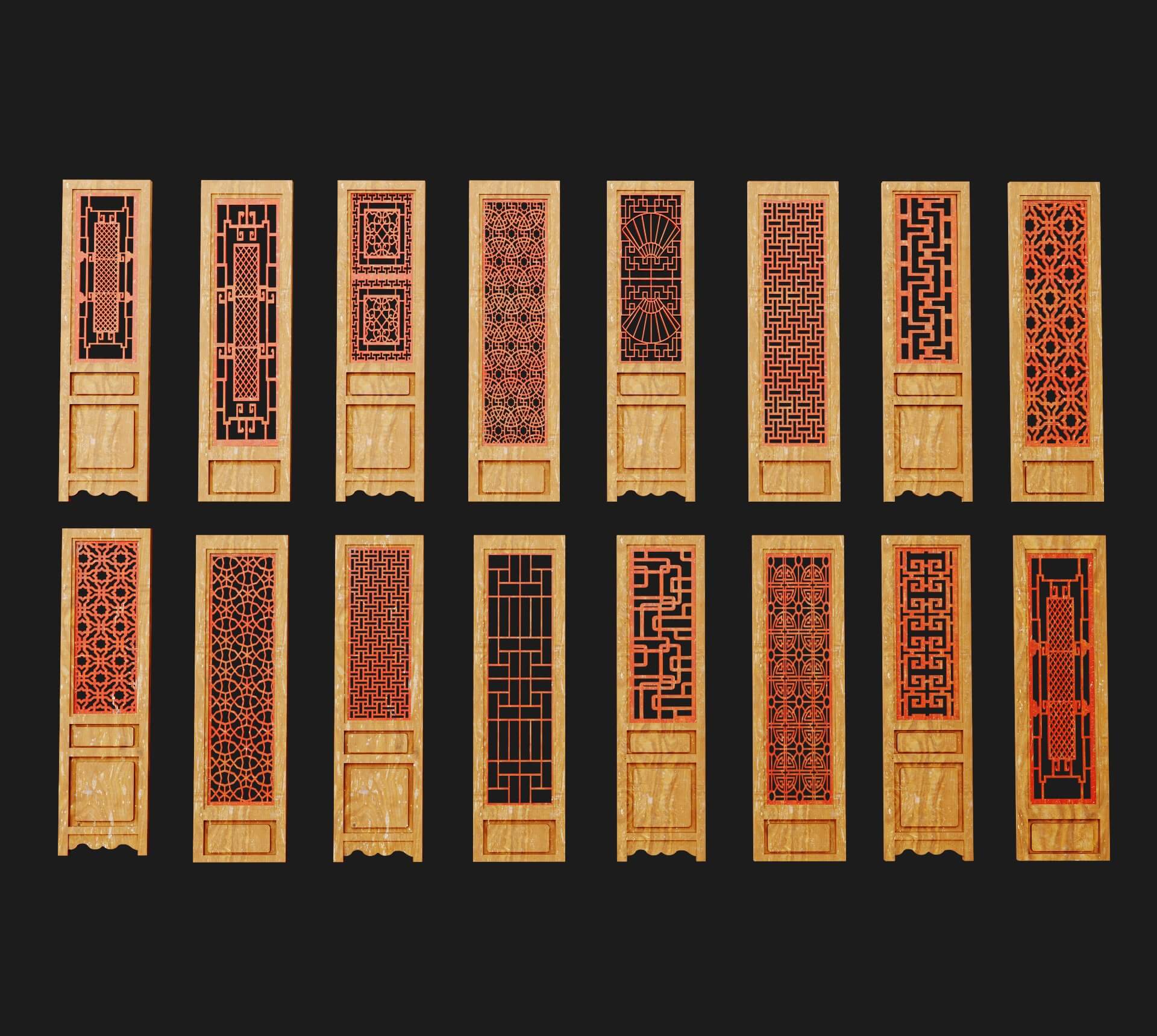 Wood Panel 2 - Collection 3D Model by msasdt